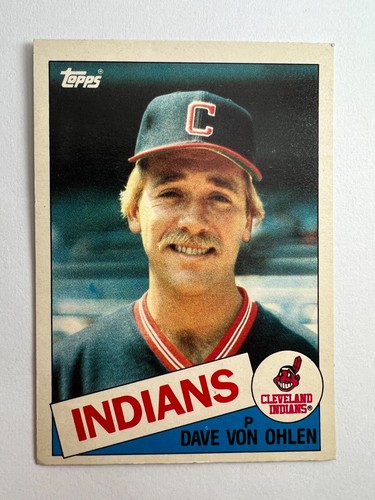 1985 Topps Traded 127T Dave Von Ohlen Cleveland Indians Baseball Card ...