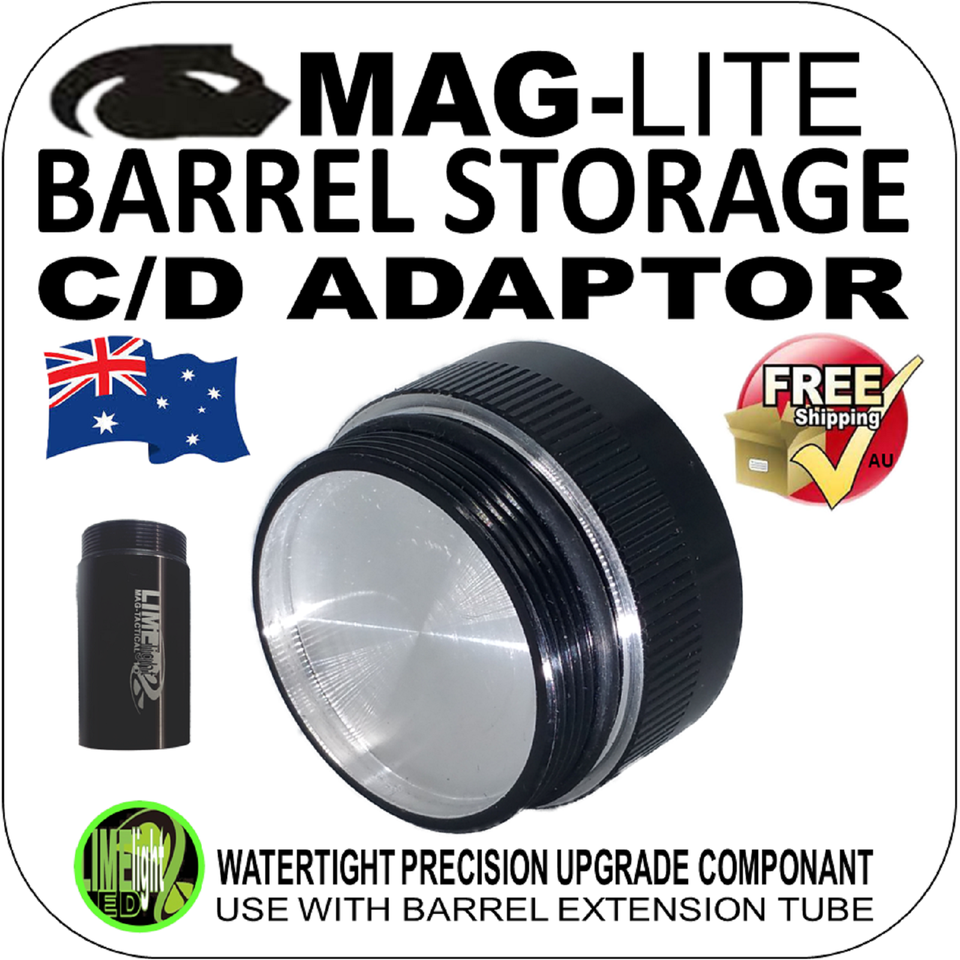 MAGLITE UPGRADE CONVERSION C/D BARREL EXTENSION BODY TUBE 2-6 CELL ...