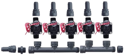 Hunter PGV100-MM 5 Zone Dura Manifold Kit No Flow Control - Barb | eBay