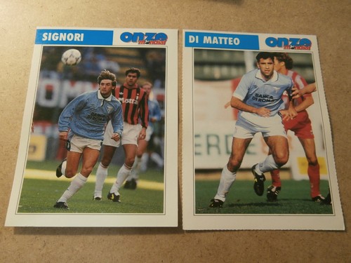 LAZIO ROME, DI MATTEO, FUSER, 4 FOOTBALL ROOKIE CARDS ONZE MONDIAL ...