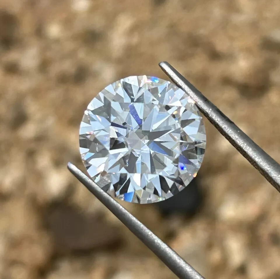 Round Cut 2 Ct CERTIFIED Natural D Color FL Lab Grown Diamond Loose ...
