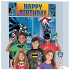 BATMAN WALL BANNER DECORATING KIT 17pc Party Supplies with Photo Props ...