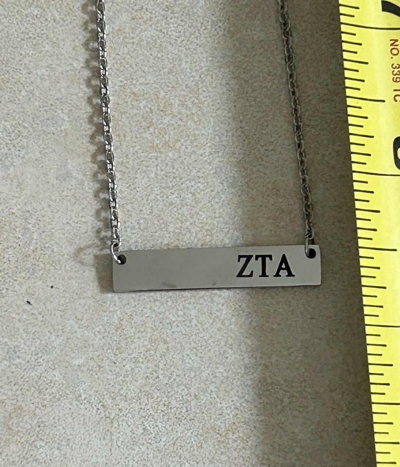 ZETA TAU ALPHA SORORITY ZTA Letters On a Small Bar - See Photos ...