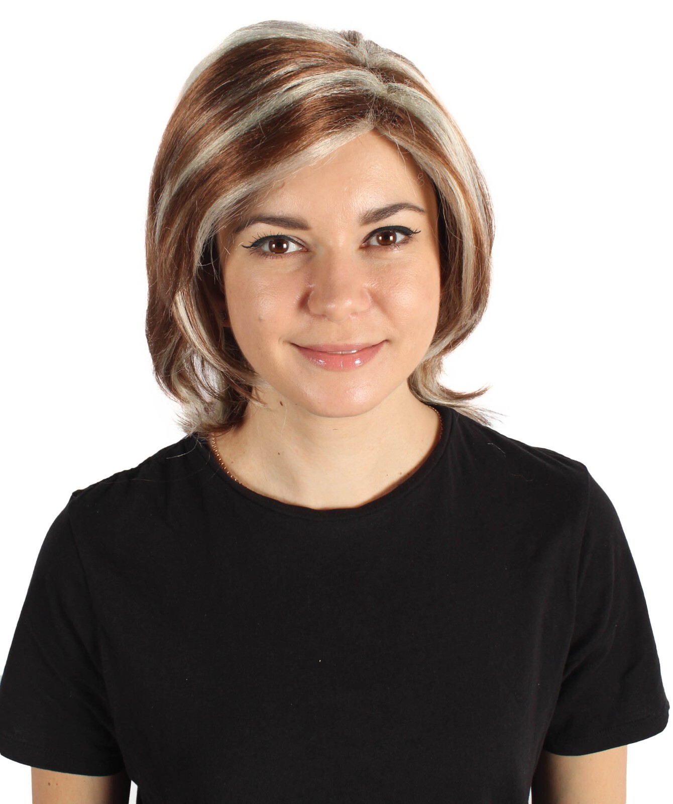 Adult Women’s 90s Sitcom Iconic Ash-blonde Side-parted Choppy Layered ...