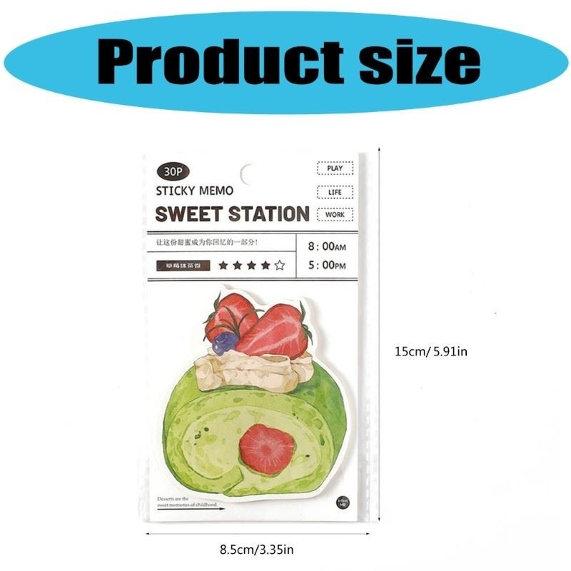 Stickier Note Sweet Station Series Memos Pad Cake Note Pad School ...