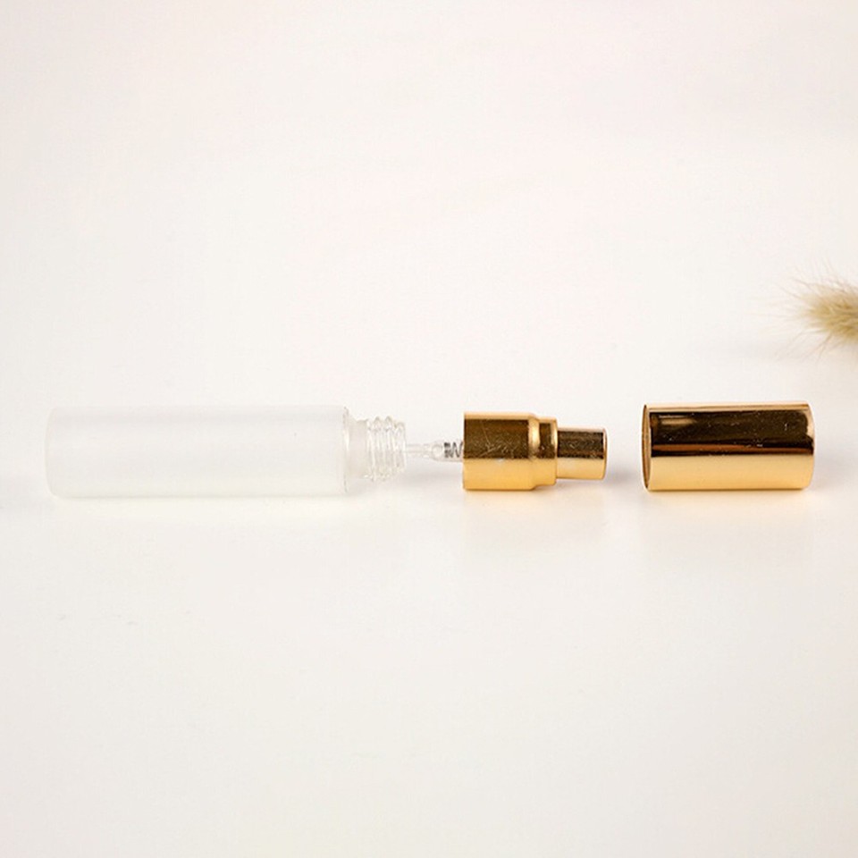 6 Pcs 10 Ml Small Frosted Glass Spray Bottles Portable Refillable For ...