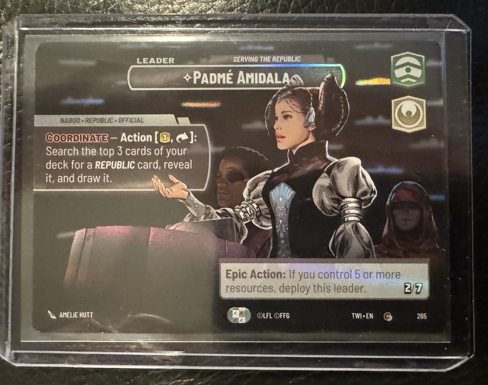 Star Wars Unlimited Padme Amidala Showcase Foil - TWI 265 Mint! Instant ...