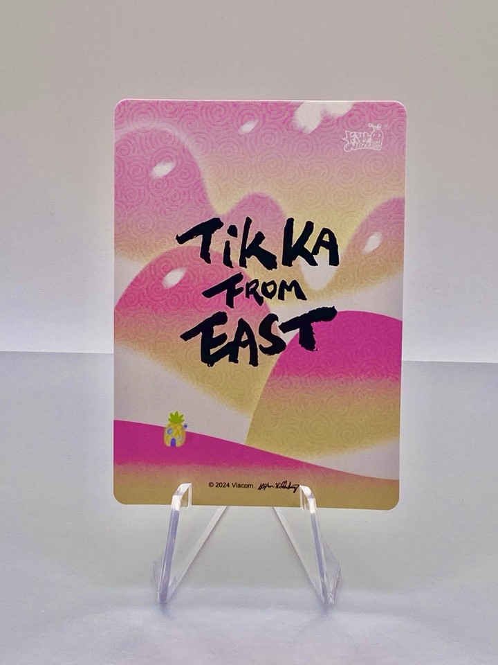 SpongeBob Art Card MINT- Ultra Rare- Flower POWER- Hyper Tikka From ...