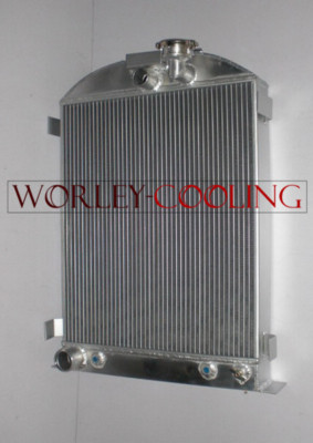 Aluminum Radiator 3 Core 64mm For 1932 32 Ford Chopped Ford Engine AT ...
