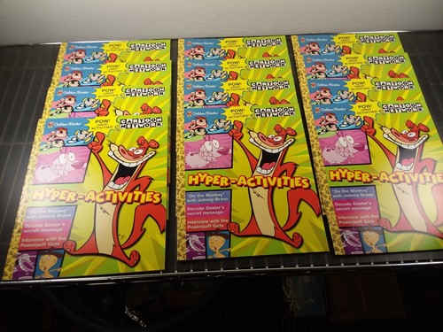 Lot of 12 Vintage 2001 Cartoon Network Activities Interview Powerpuff ...