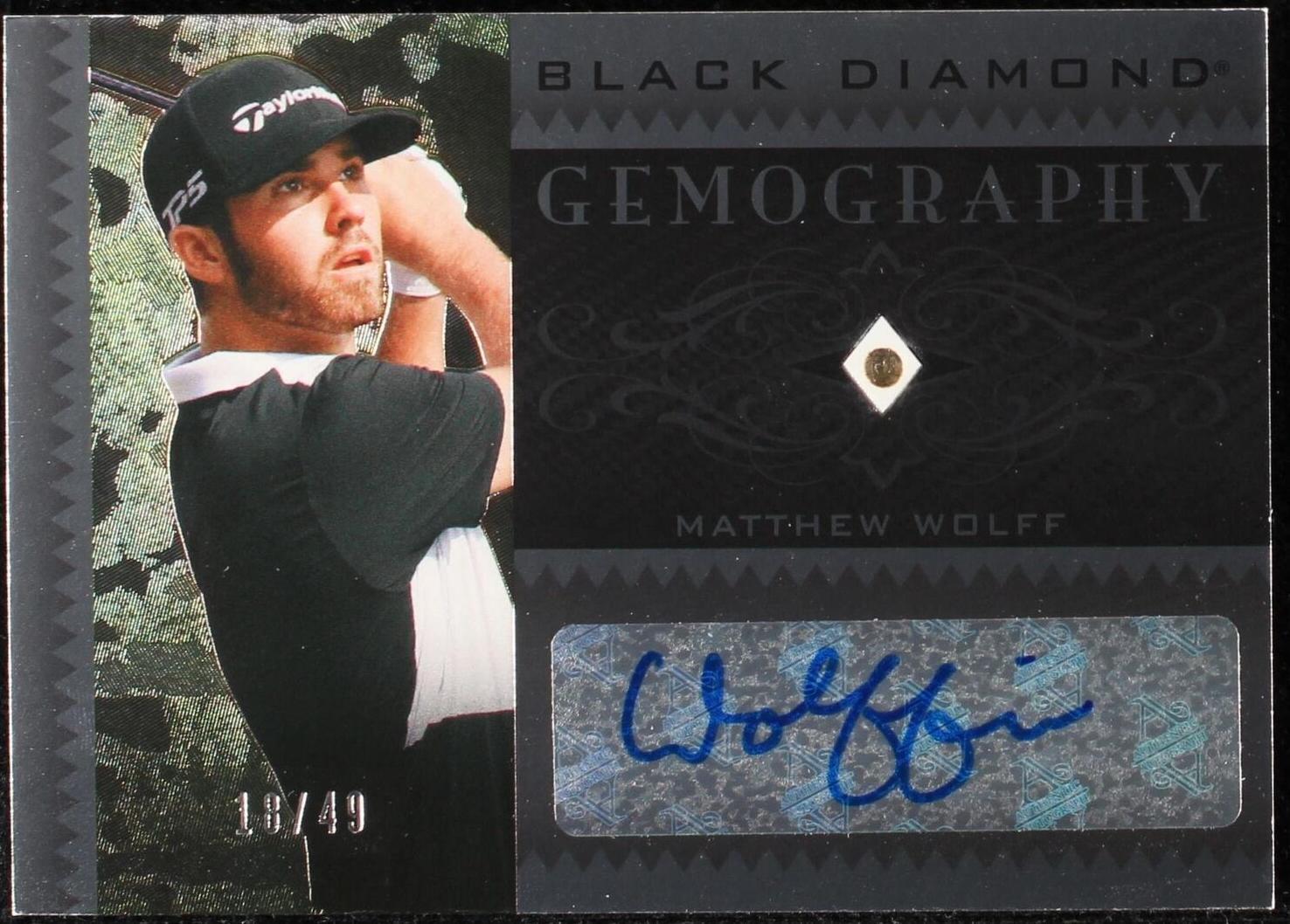 2021 Upper Deck Artifacts - Black Diamond Gemography Matthew Wolff #BDG ...