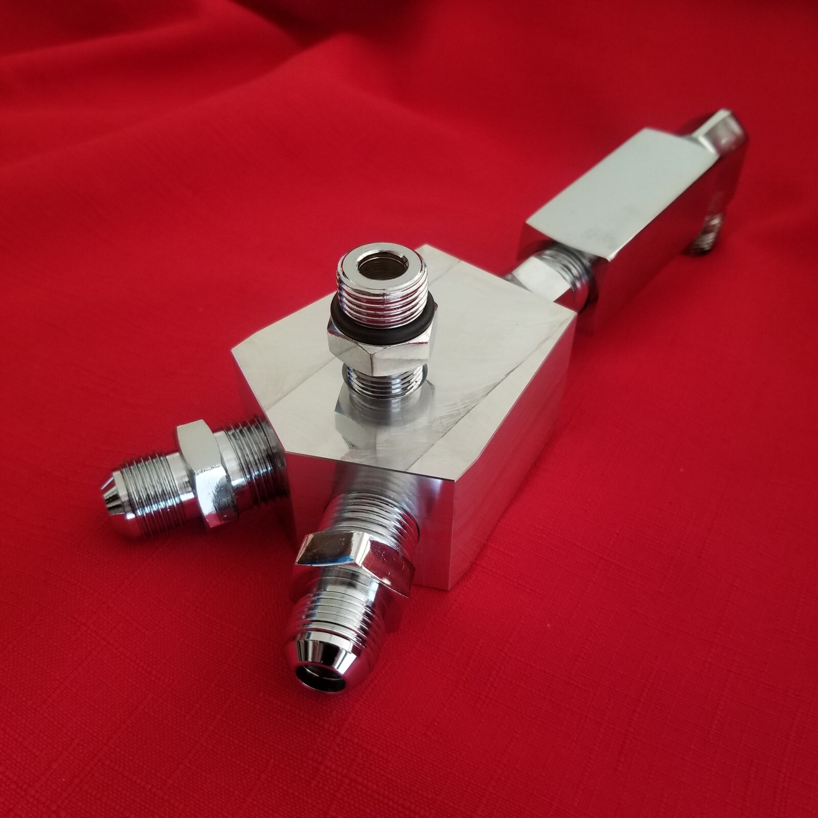 LOWRIDER HYDRAULICS Y Block KIT 1/2"x1/2"x1/2" with 3/8" return | 2in ...