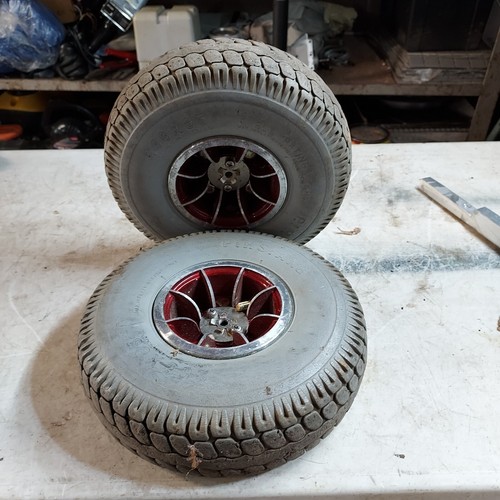 Invacare Lynx SX-3 Mobility Scooter Rear Back Wheels Flat-free Tire Set ...