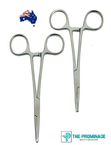 Hemostat Mosquito Fishing Forceps Straight & Curved Dental Tissue ...