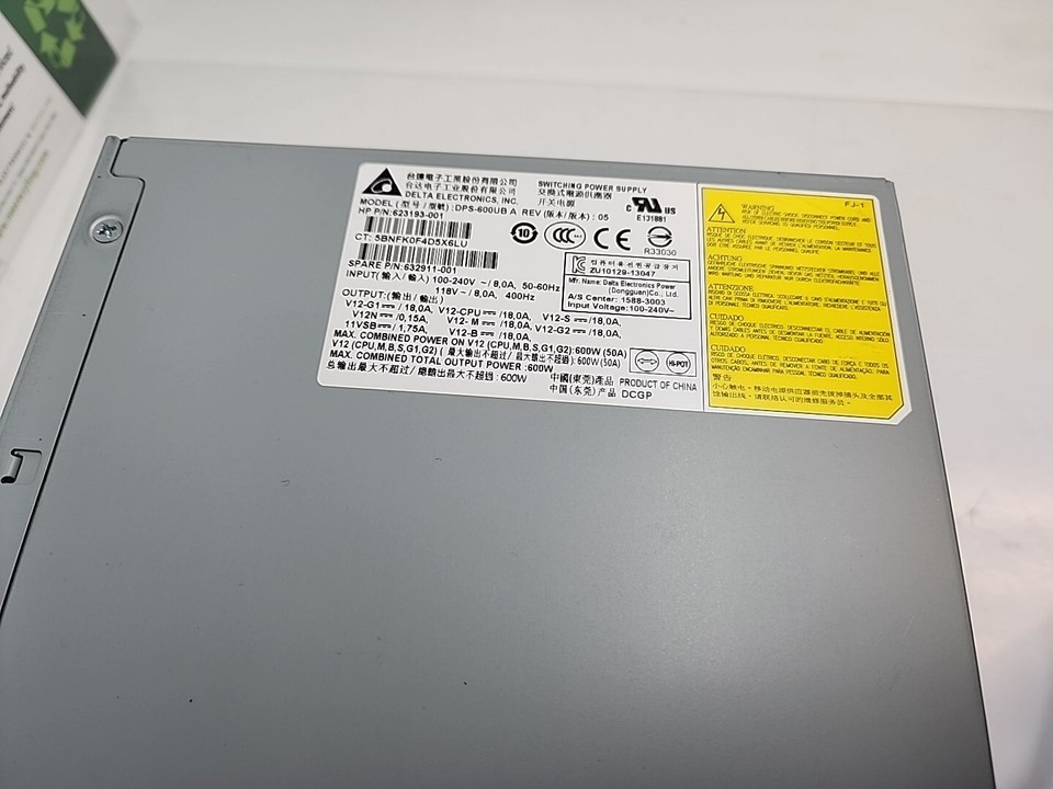 HP Z420 Workstation DPS-600UB 600W Power Supply 632911-001 | eBay