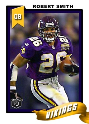 ACEO ROBERT SMITH MINNESOTA VIKINGS CUSTOM HAND MADE ART CARD | eBay