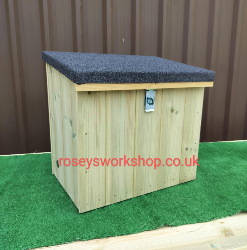 Doorstep Wood Parcel Box. Porch Parcel Storage Box. Handmade Wooden ...