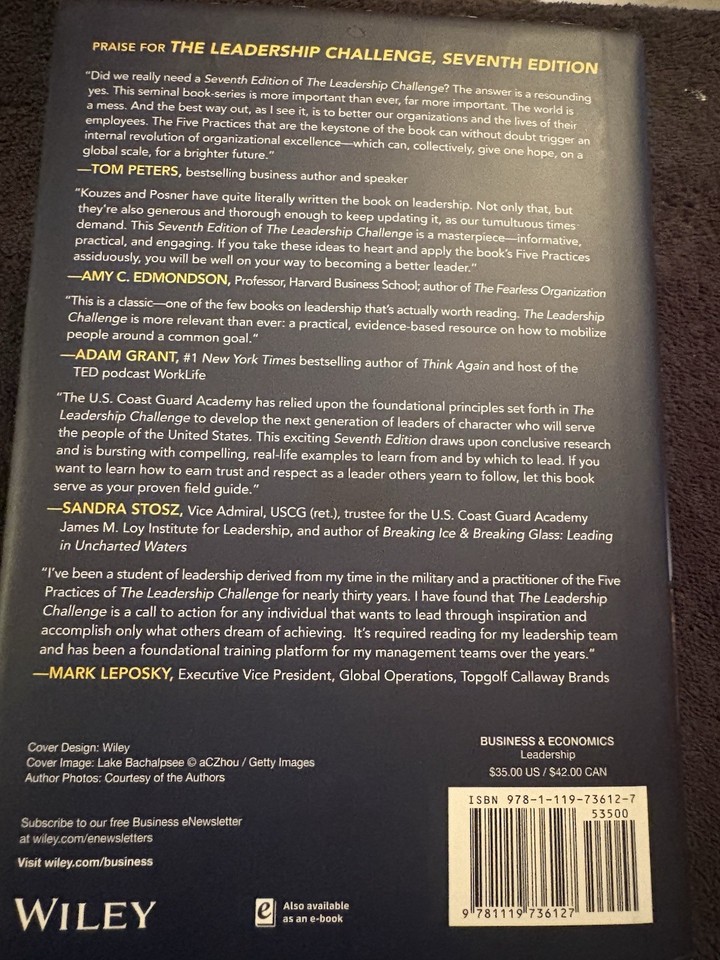Leadership Challenge: Kouzes/Posner Ser.: Barry Z. Posner and James M ...