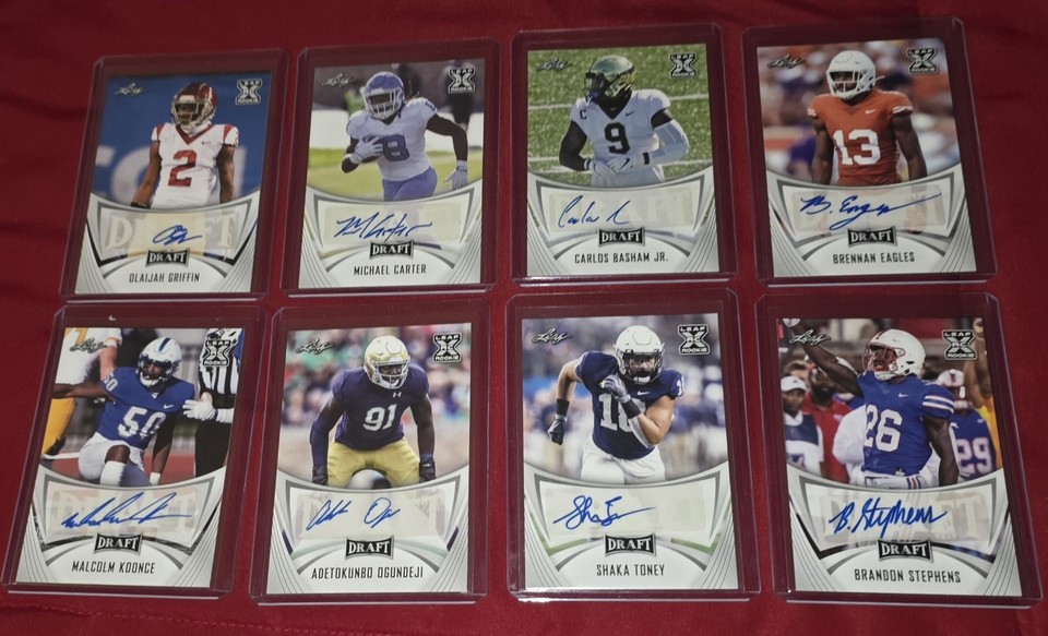 Huge Autograph Football (32) Card Lot | eBay