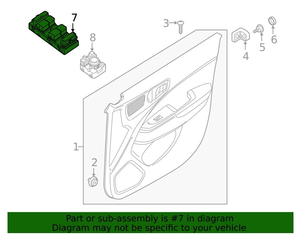 Genuine Hyundai Window Switch 93571-K2200-NNB | eBay
