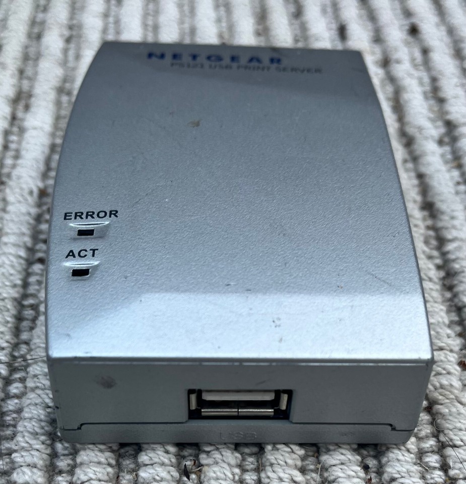 Netgear PS121v2 Multifunction USB Mini Print Server | eBay