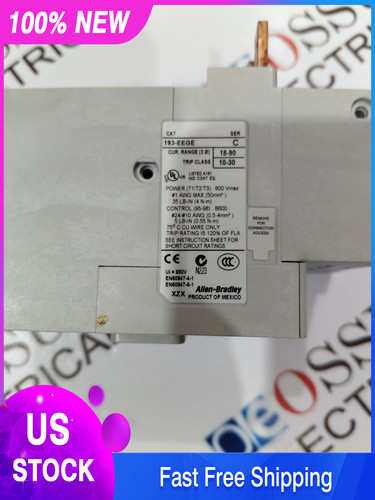 193-EEGE ALLEN BRADLEY E1 PLUS THERMAL OVERLOAD RELAY RANGE 18-90A FAST ...