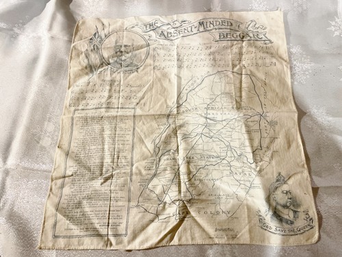 RARE ANTIQUE ABSENT MINDED BEGGAR MAP PRINT KIPLING SOUTH AFRICA BOER ...