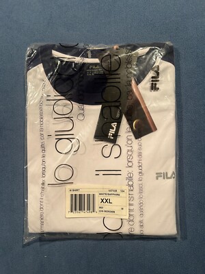 Unopened vintage white Fila athletic shirt with tags early 2000's size ...
