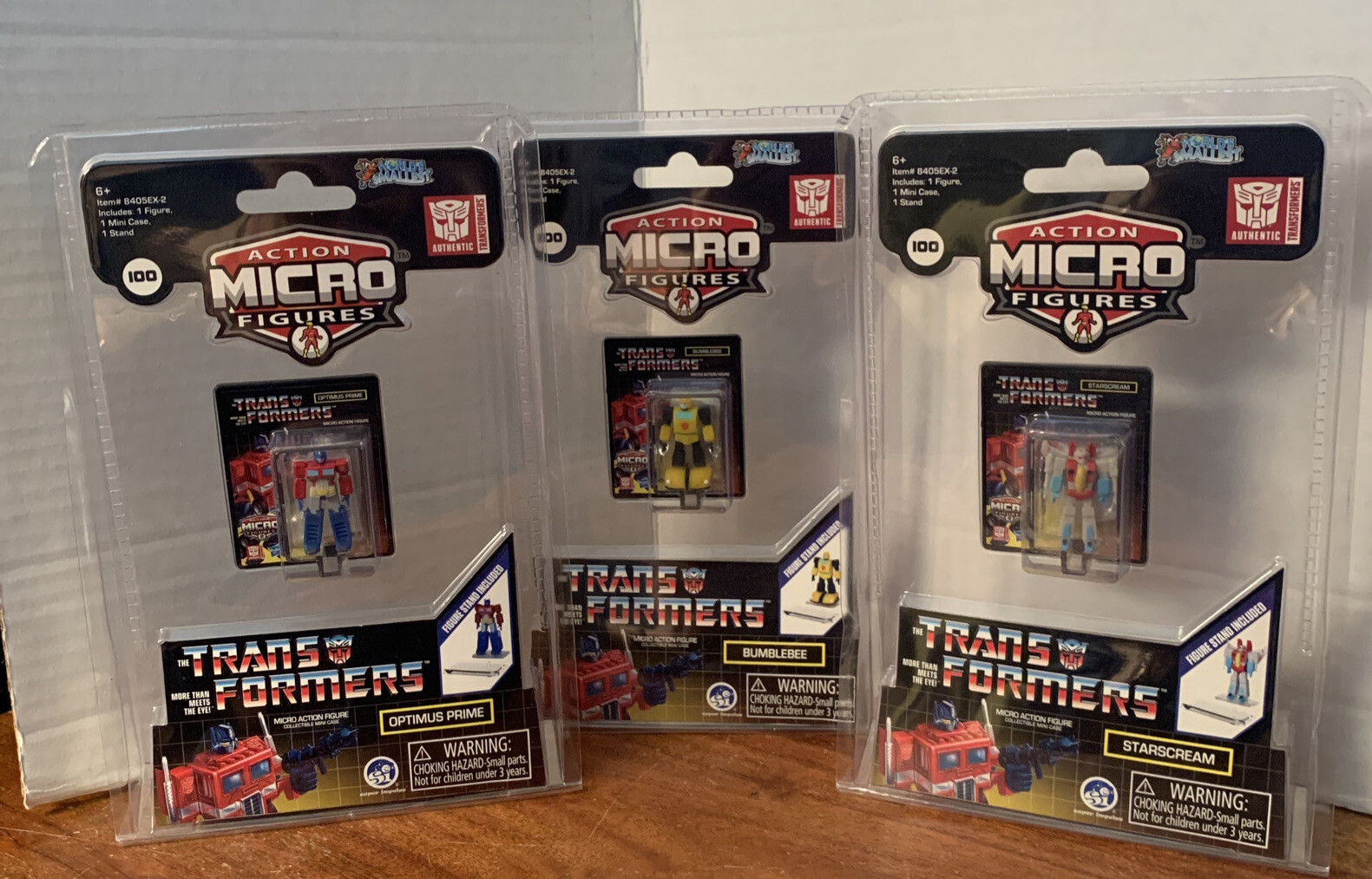 Transformers Set~Optimus Prime-Bumblebee-Starscream World Smallest ...