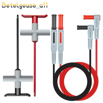 Multimeter Test Lead 4mm Banana Plug with Wire Piercing Puncture Probe ...