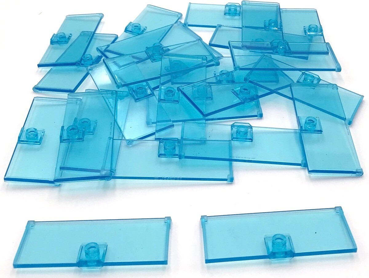 Lego 25 New Trans-Light Blue Doors 1 x 3 x 6 w/ Stud Handles Parts | eBay