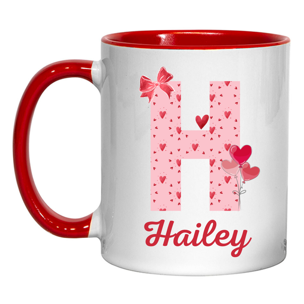 Personalised Name Mug Coaster Mug Gift For Her Him Valentine Wedding ...