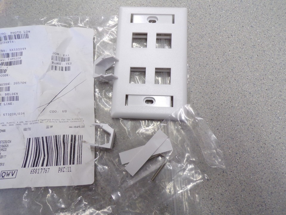 NEW Beldon AX102249 Wall Plate *FREE SHIPPING* | eBay