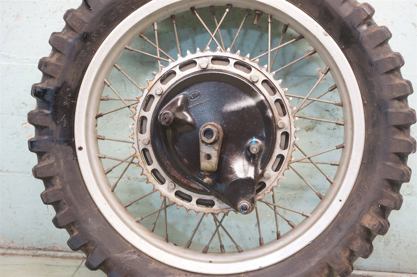 1977 Penton 400 250 KTM MC400 250GS *2232A Rear Wheel Brake Axle | eBay