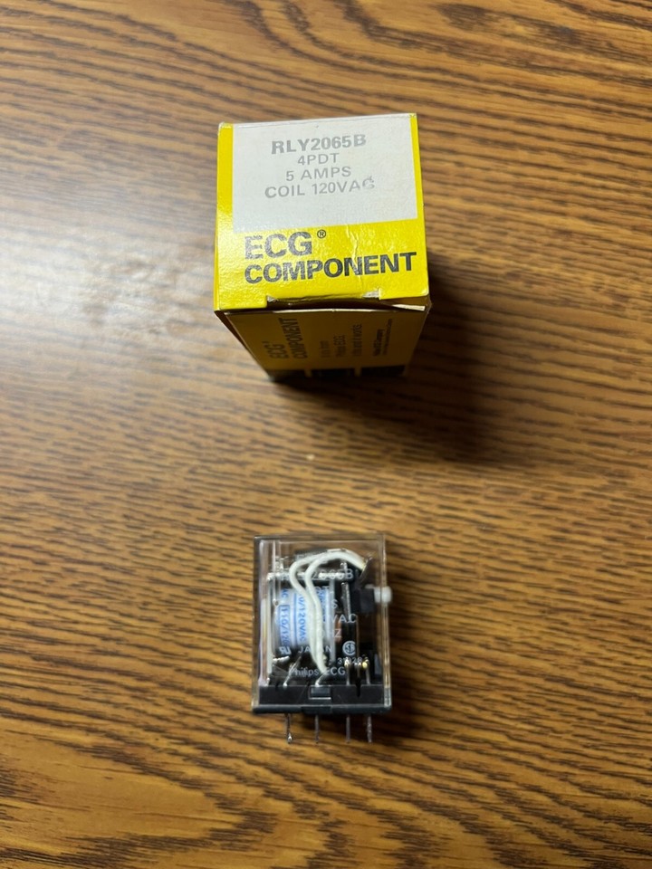 ECG RLY2065 Relay 4PDT 120 VAC 5 Amps, | eBay