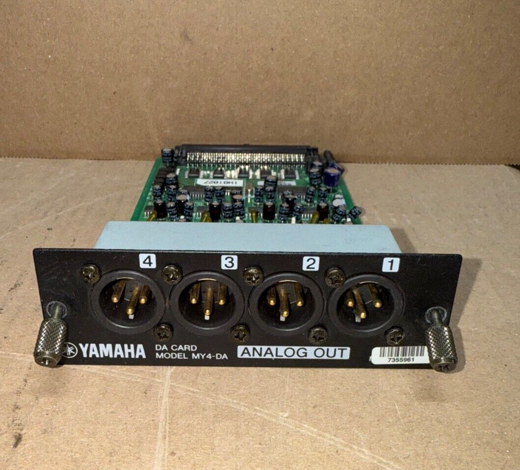 YAMAHA MY4-DA DA CARD 4-CHANNEL ANALOG OUTPUT CARD I/O EXPANSION CARD ...