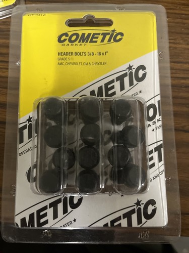 Cometic Gasket CF1012 Thread Header Bolt Kit 3/8-16x1'' Hex Head ...