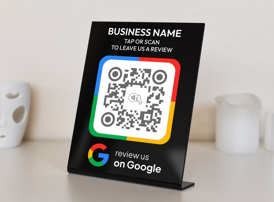 Google scan or tap To Review plaque to Boost Your Online reviews,QR ...