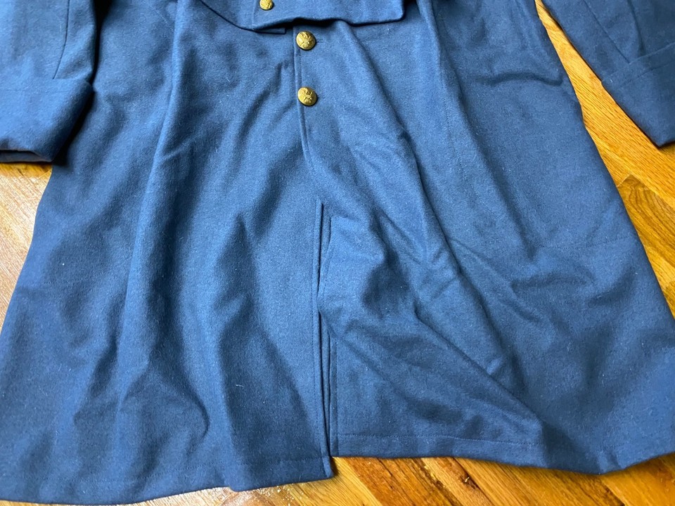 CIVIL WAR US UNION YANKEE INFANTRY SKY BLUE WOOL GREATCOAT OVER COAT ...