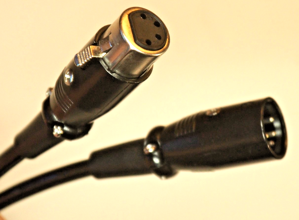 4-Pin XLR Cable Male to Female 4-Pin XLR Power Cable 2-6 ft. | eBay