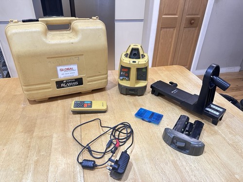 Topcon RL-VH4G Rotating Laser + Case, Remote, Charger, Extra Battery ...
