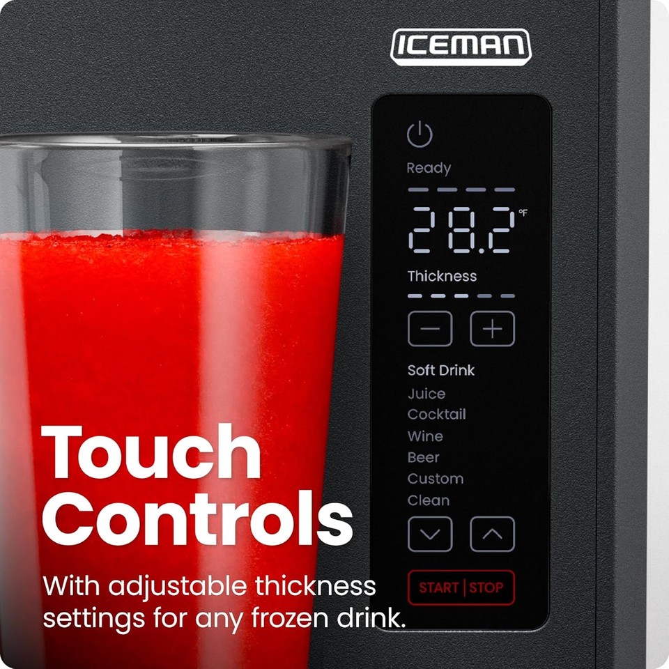 Iceman Slush-Ease Slushie Frozen Drink & Slushy Machine Maker (Open Box ...