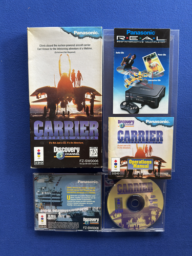 Carrier Fortress at Sea Panasonic 3DO Complete CIB Long Box Disc Manual ...