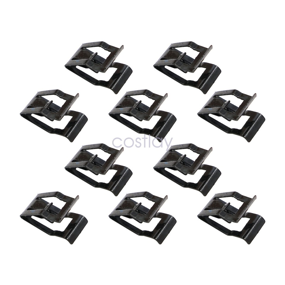 Trim Metal Retainer Clips 10X Fit Car Console-Instrument Panel Dash ...