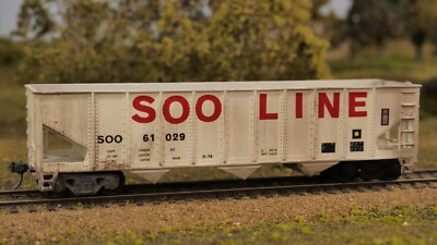 Soo Line HO Scale 40' Open Hopper- Roundhouse HO | eBay