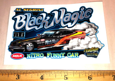 Al Segrinis BLACK MAGIC 1974 Chevy Vega Funny Car NHRA Drag Racing ...