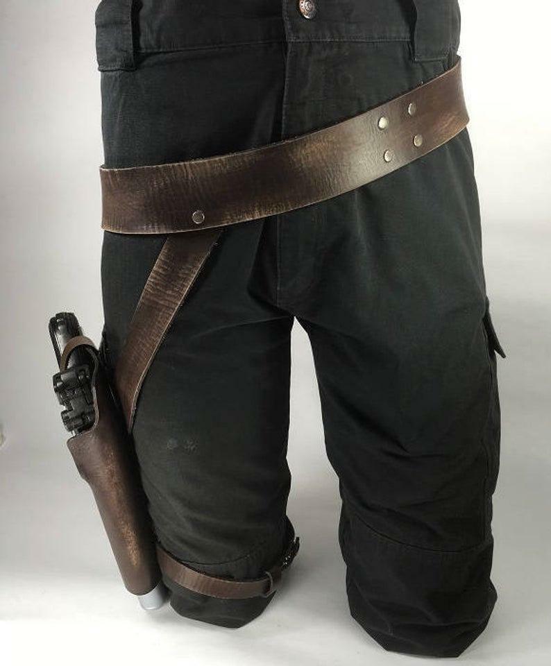 Jyn Erso Belt Gun Holster Leg Strap Cosplay Costume Prop Leather Belt ...