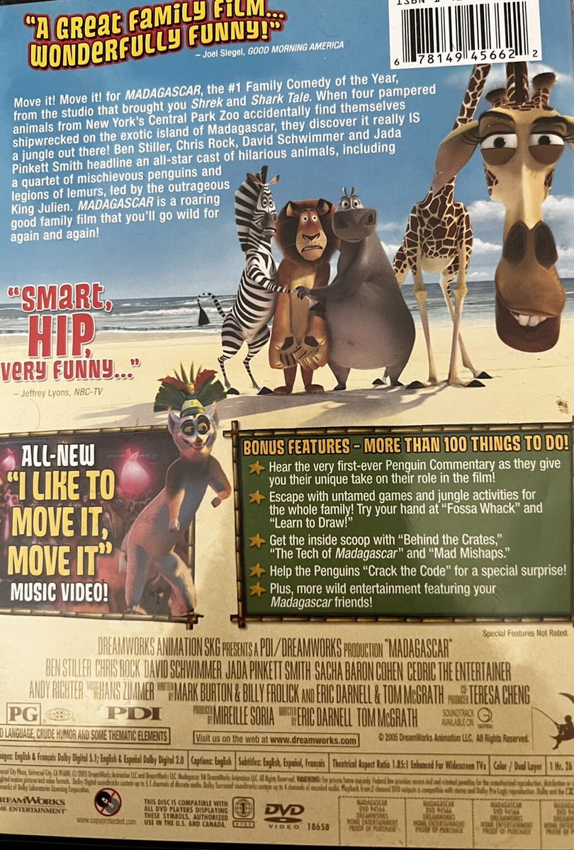 Madagascar Dvd Cover