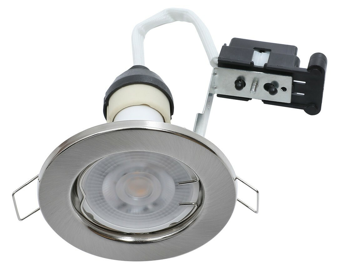 10 X GU10 MAINS 240 VOLT HALOGEN LED RECESSED DOWNLIGHT SPOTLIGHT ...