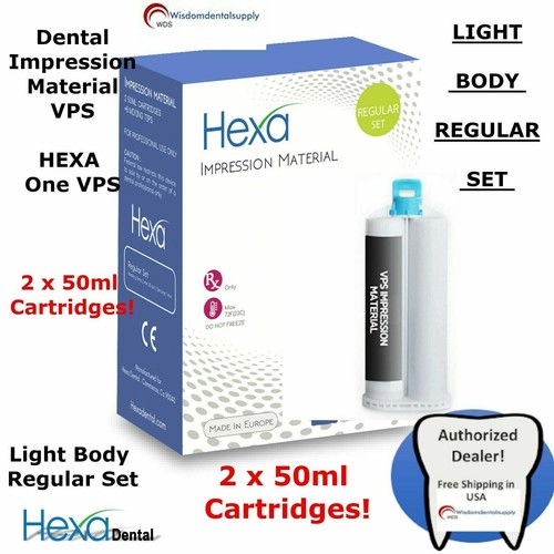 2 x 50ml Hexa Dental Impression Material VPS LIGHT Body REGULAR SET | eBay